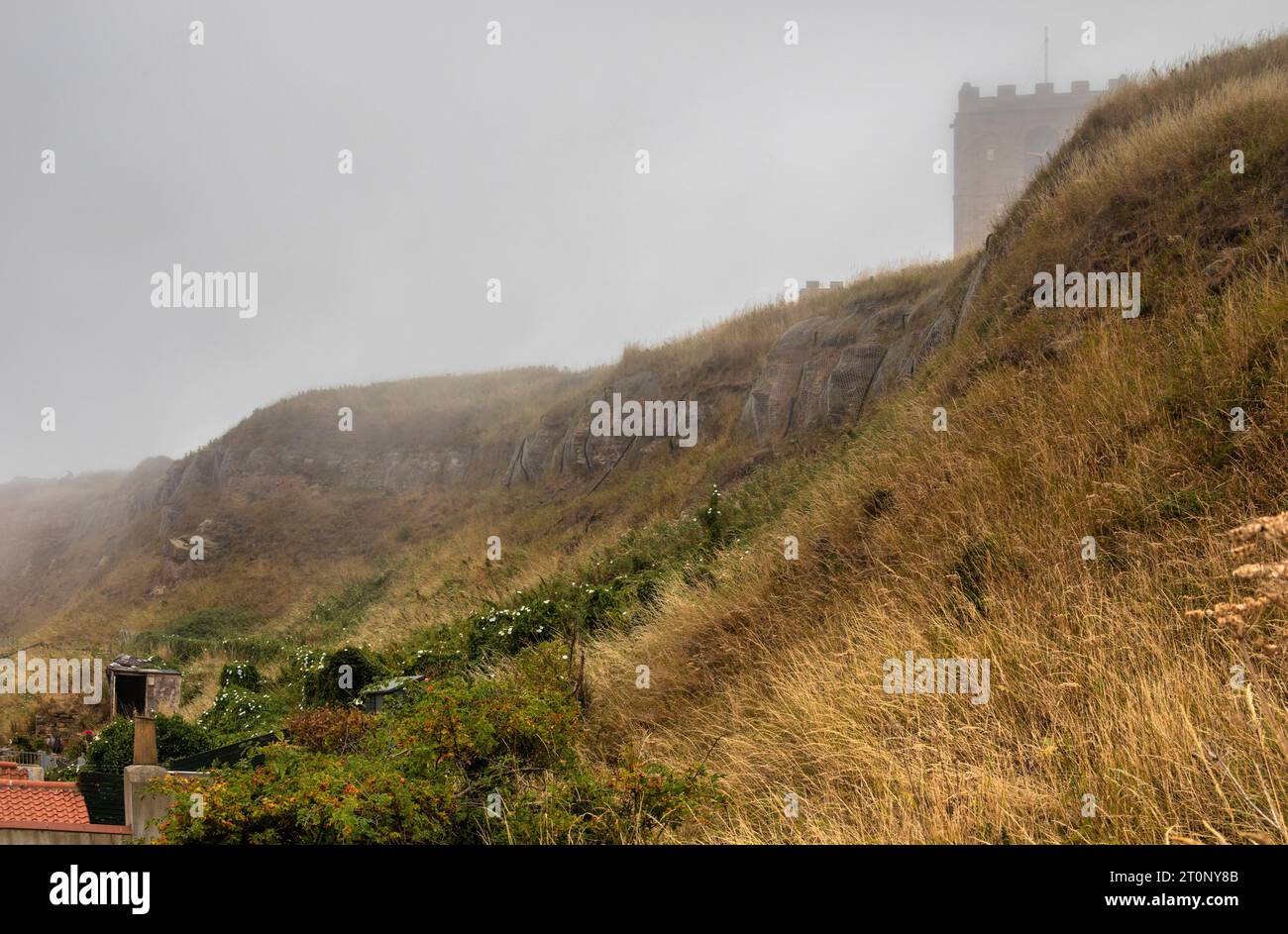 Whitby is a seaside town in Yorkshire, northern England, split by the ...