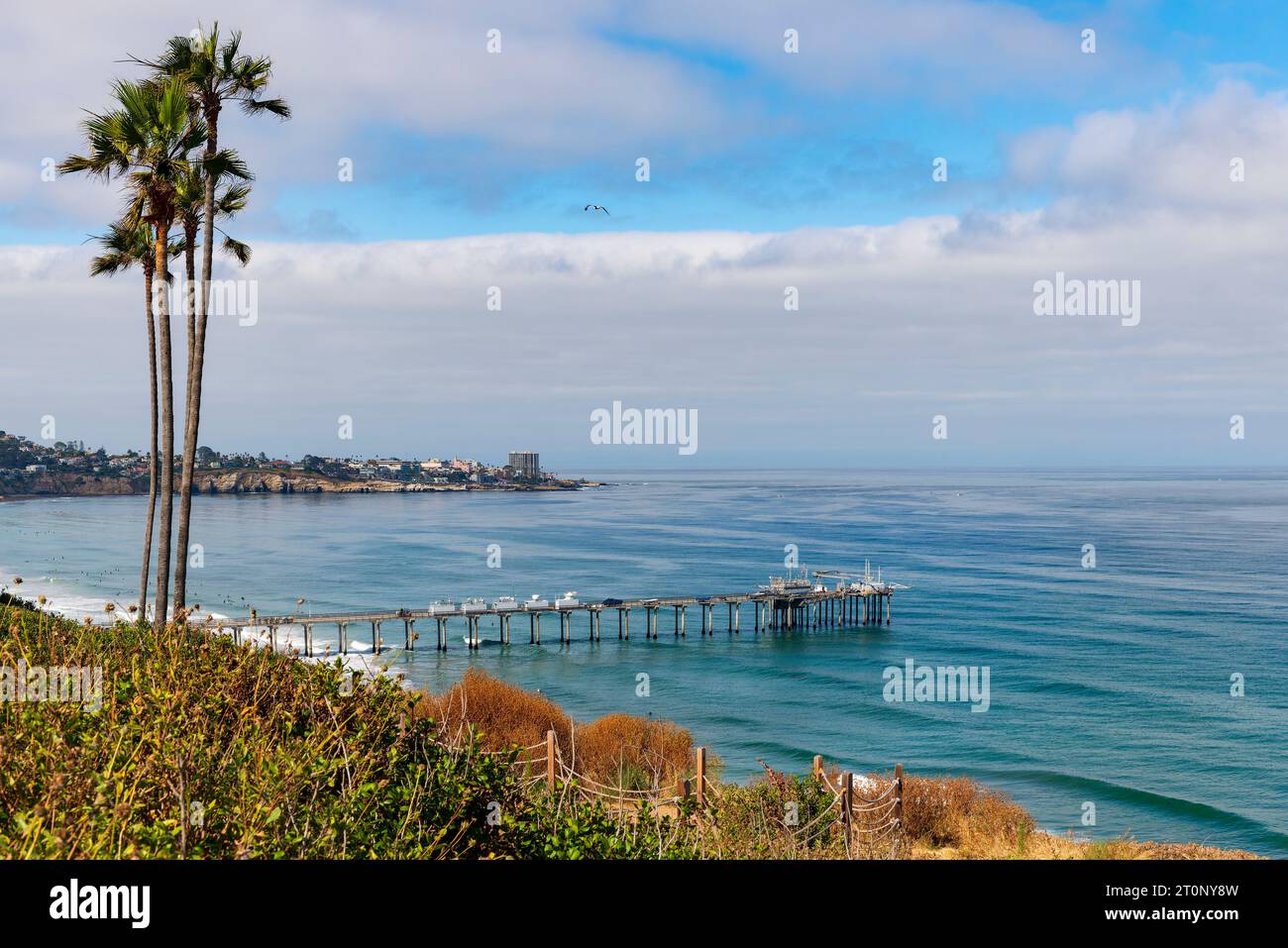 The Pacific Ocean and Scripps Pier (Ellen Browning Scripps Memorial ...