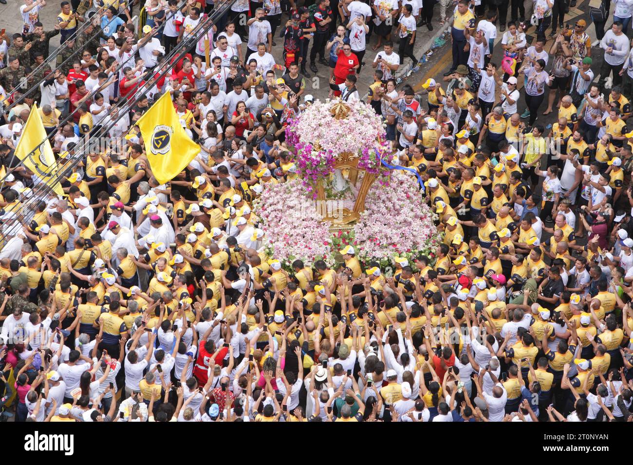 Thousands of people take part during the Círio de Nazare (Nazareth ...