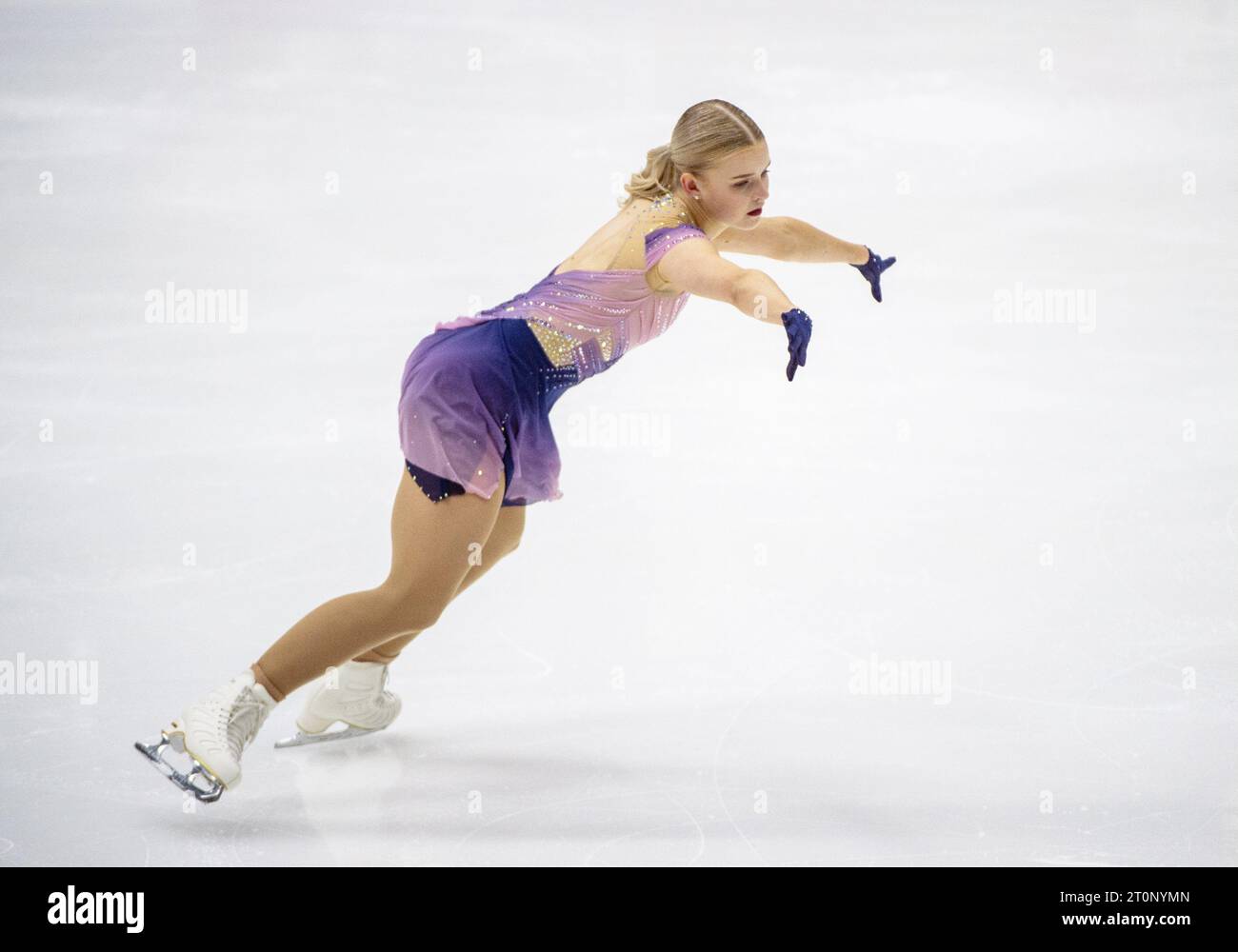 Espoo, Finland. 08th Oct, 2023. Nella Pelkonen of Finland performs ...