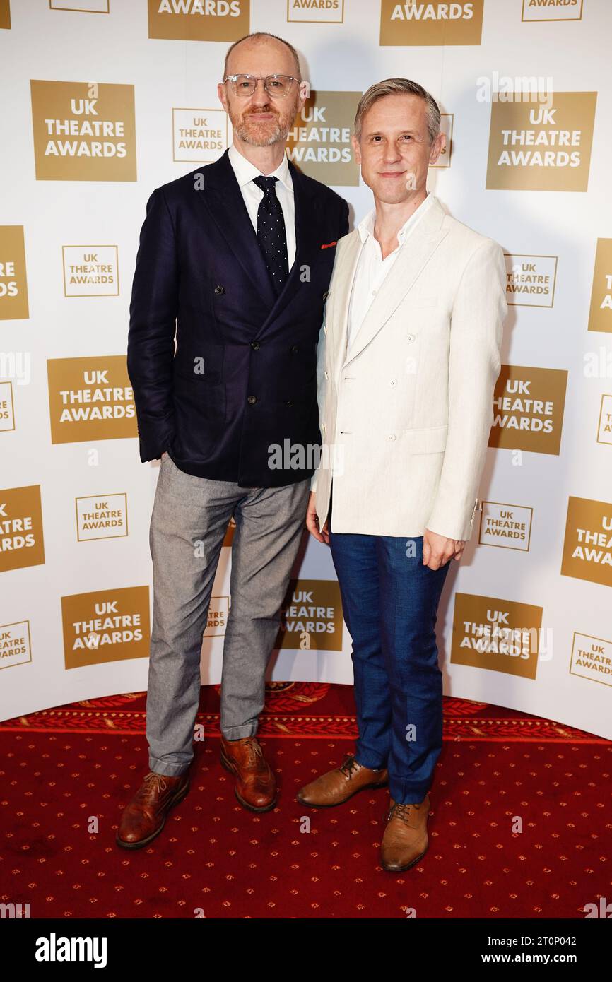 Mark Gatiss and Ian Hallard arrive for the UK Theatre Awards at the ...