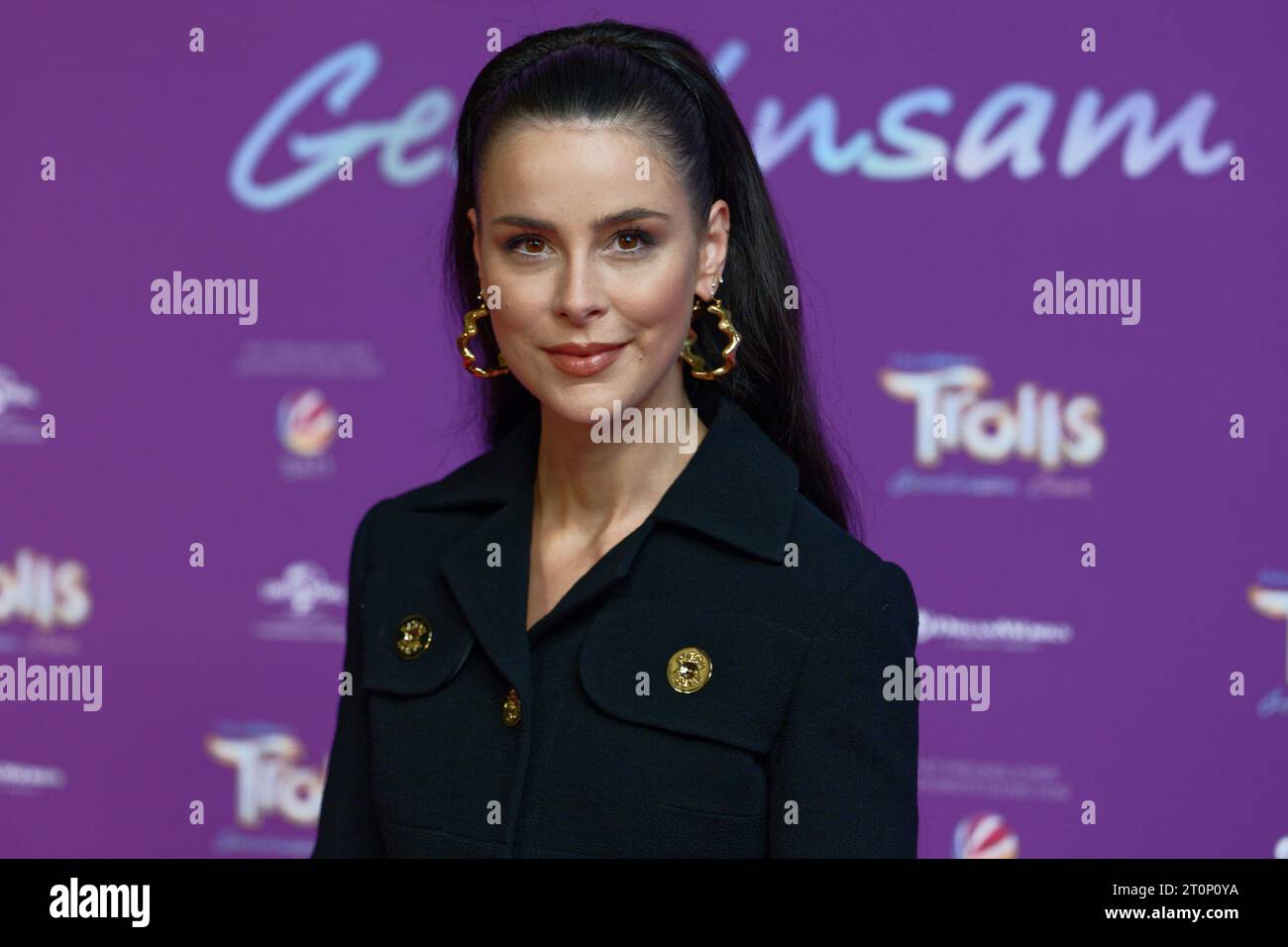 Cologne, Germany. 08th Oct, 2023. Voice actress Lena Meyer-Landrut comes to the premiere of the ...