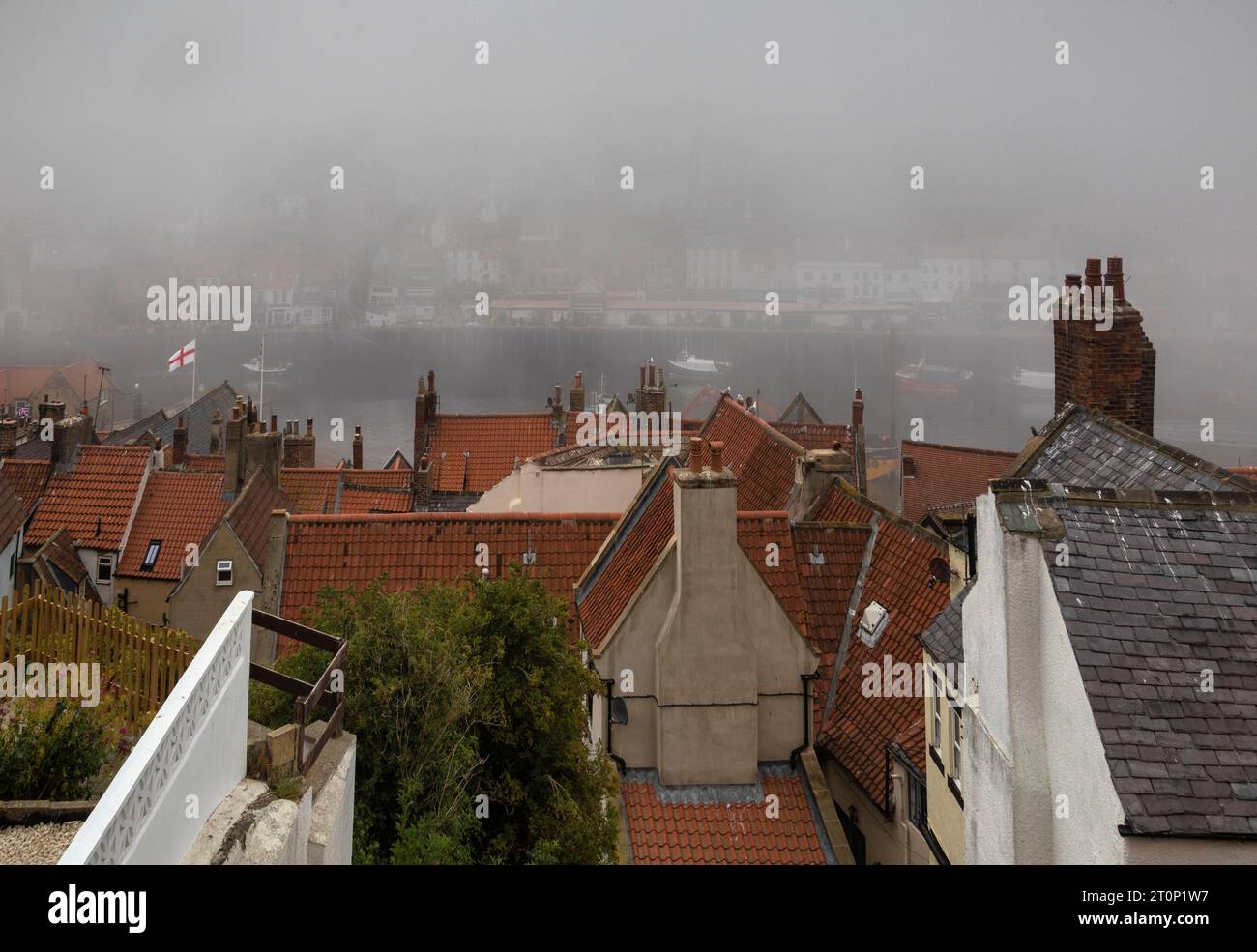 Whitby is a seaside town in Yorkshire, northern England, split by the ...