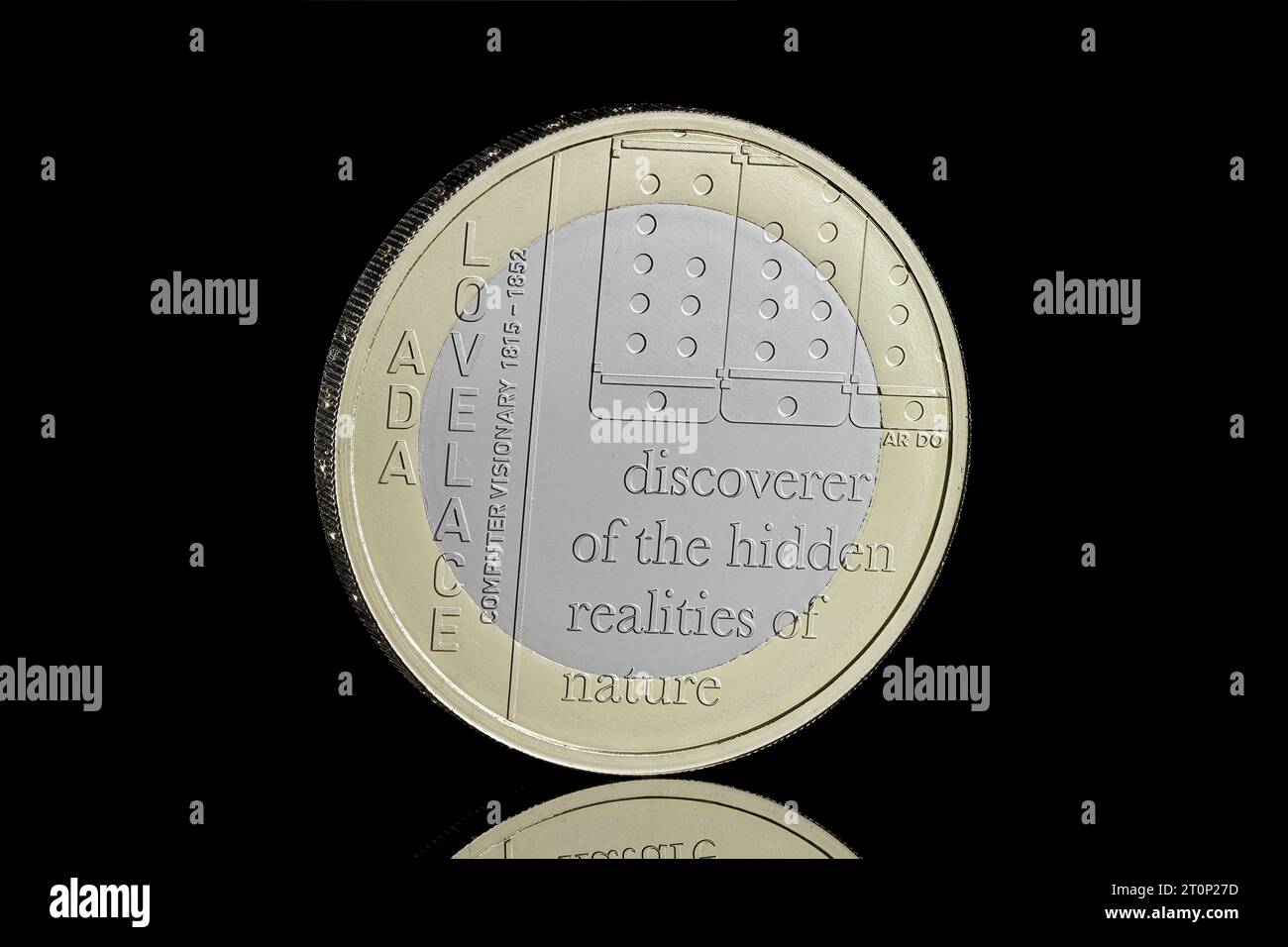 2023 bimetallic £2 coin celebrating the legacy of one of computer ...