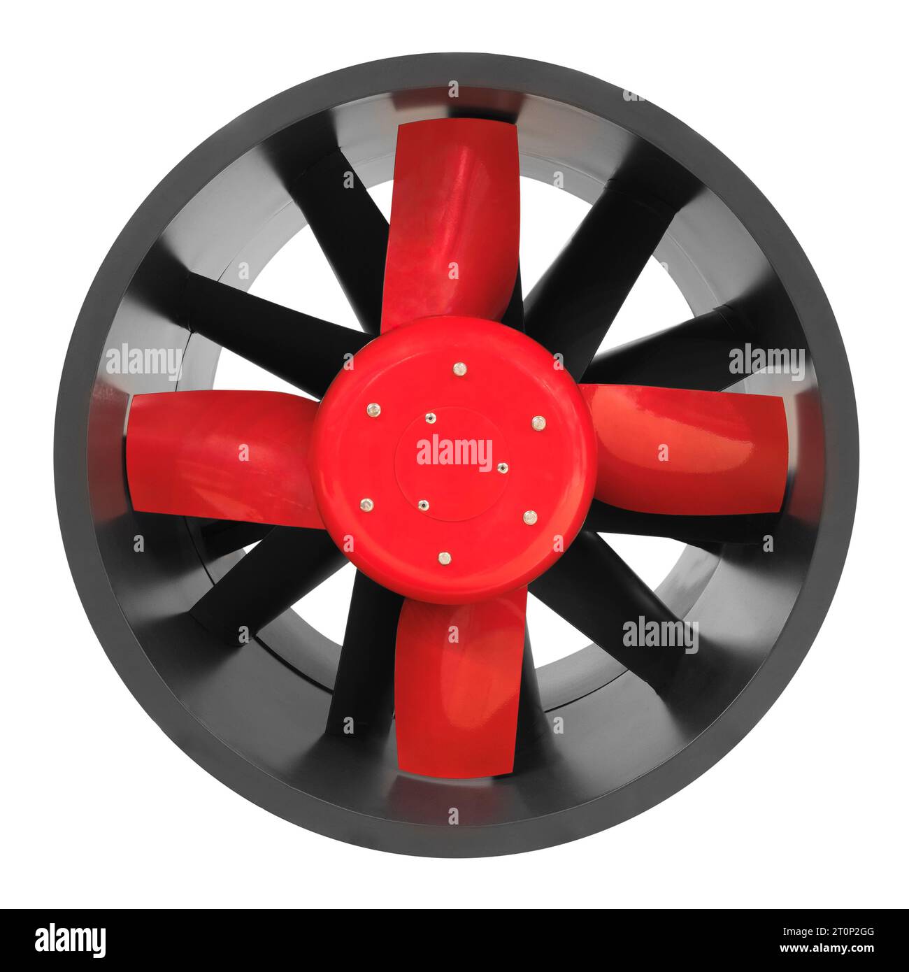 Industrial red fan for installation in an air ventilation system ...