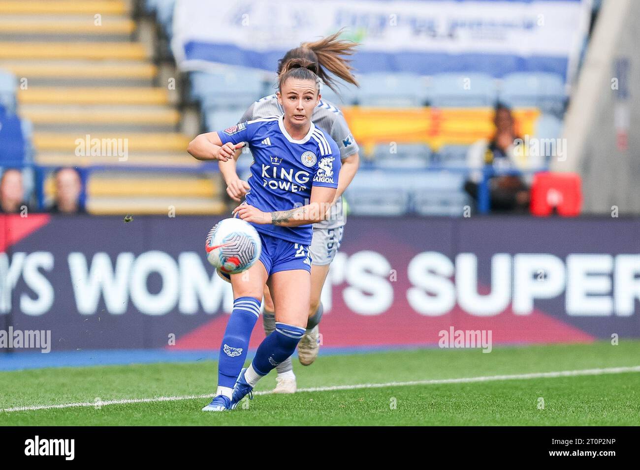 Leicester, UK. 08th Oct, 2023. Leicester's Hannah Cain in action during ...