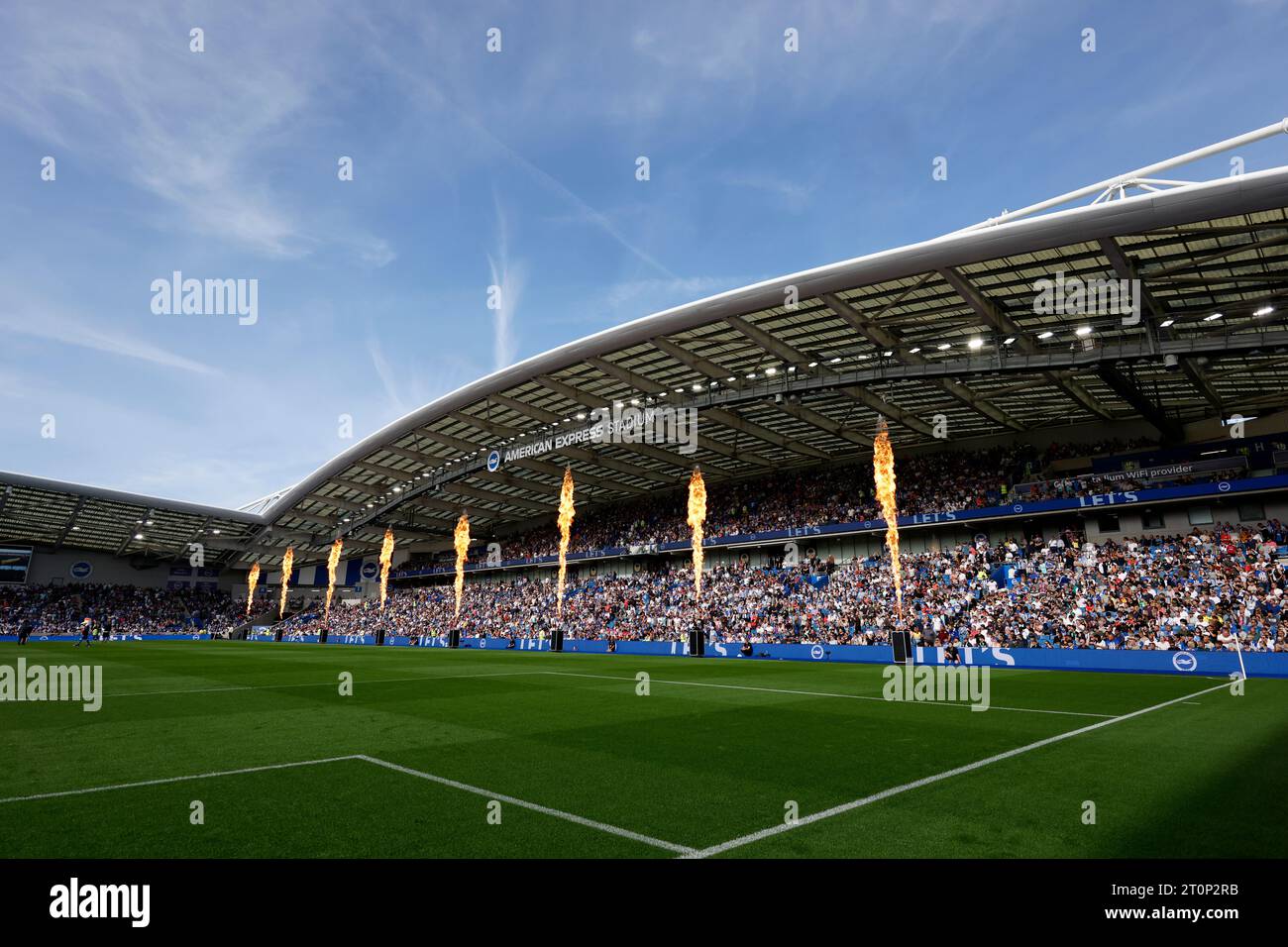 A view inside the stadium before the Premier League match at The AMEX ...