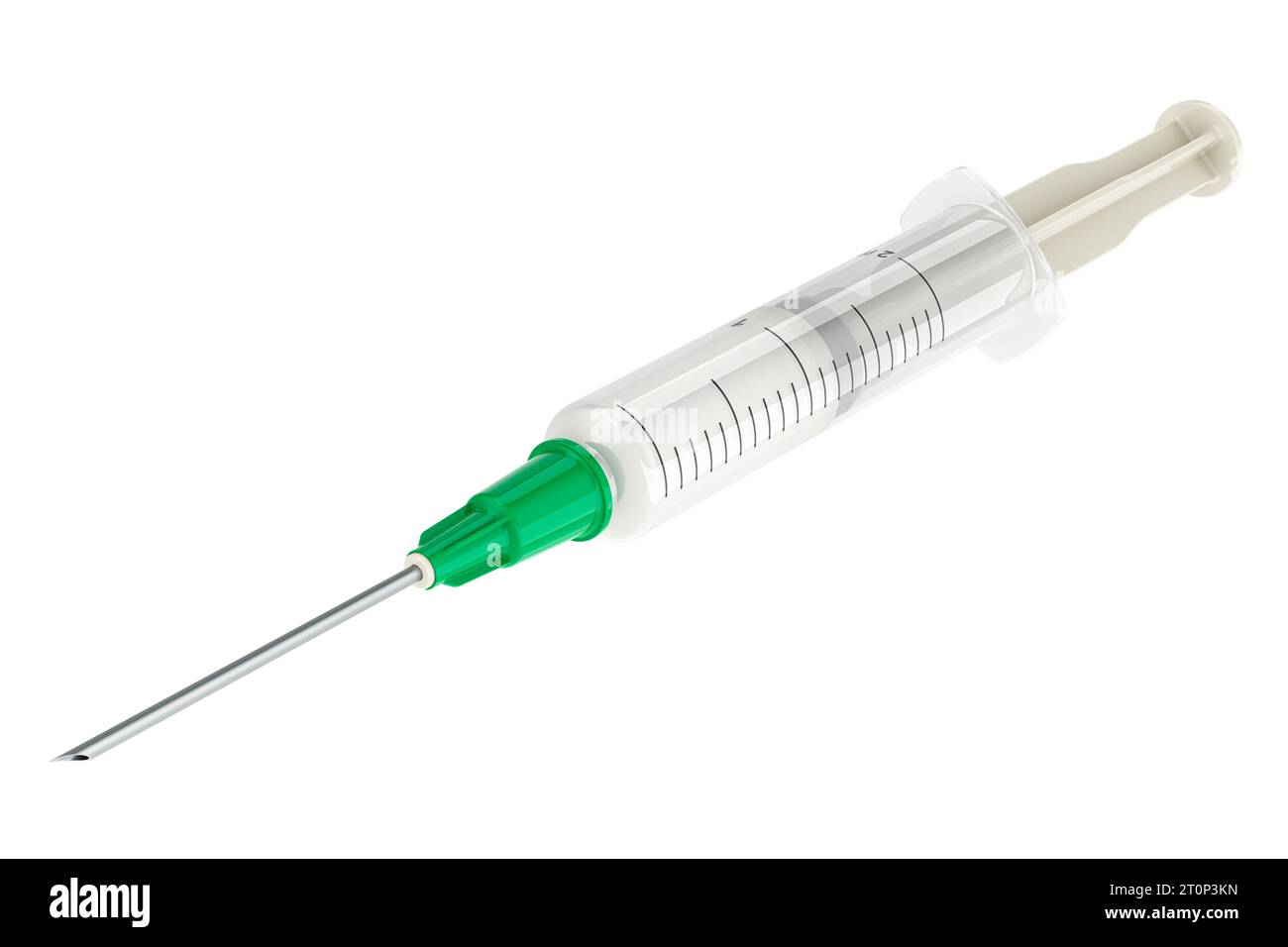 Syringe with drug, 3D rendering isolated on white background Stock ...
