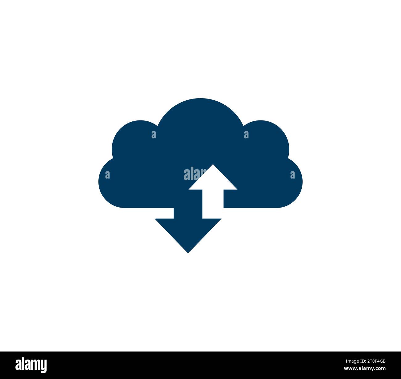Cloud data icon. Vector illustration Stock Vector Image & Art - Alamy