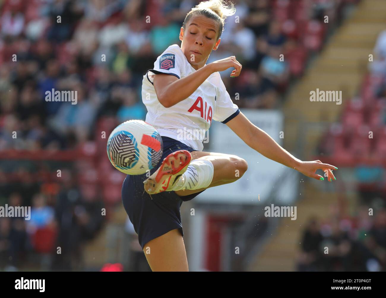 London, UK. 08th Oct, 2023. Celin Bizet Ildhusoy Ildhusoy of Tottenham ...