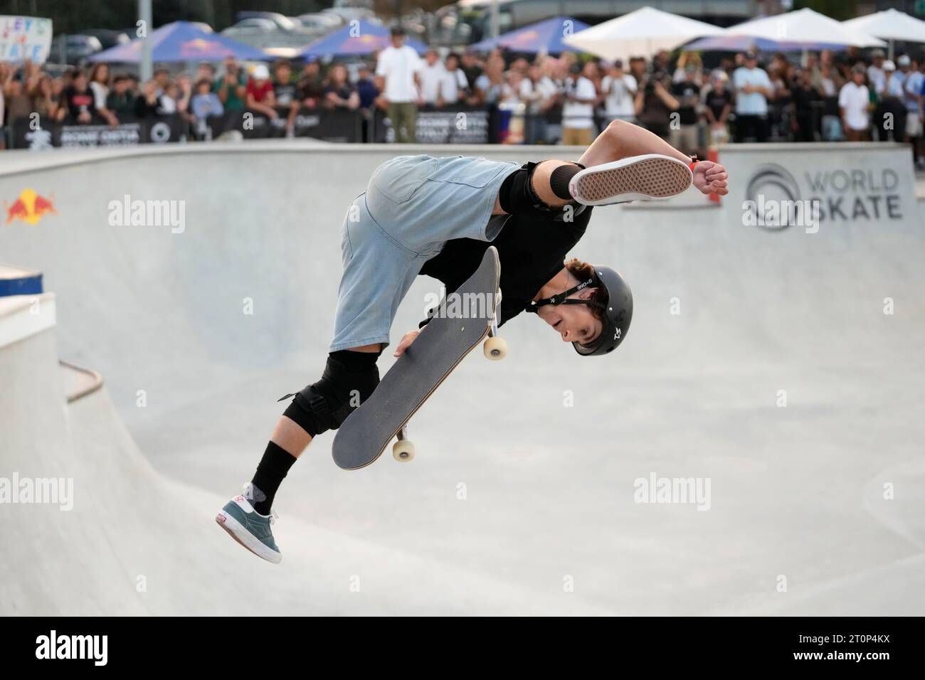 Tate Carew of the United States competes in the Men's finals of the ...