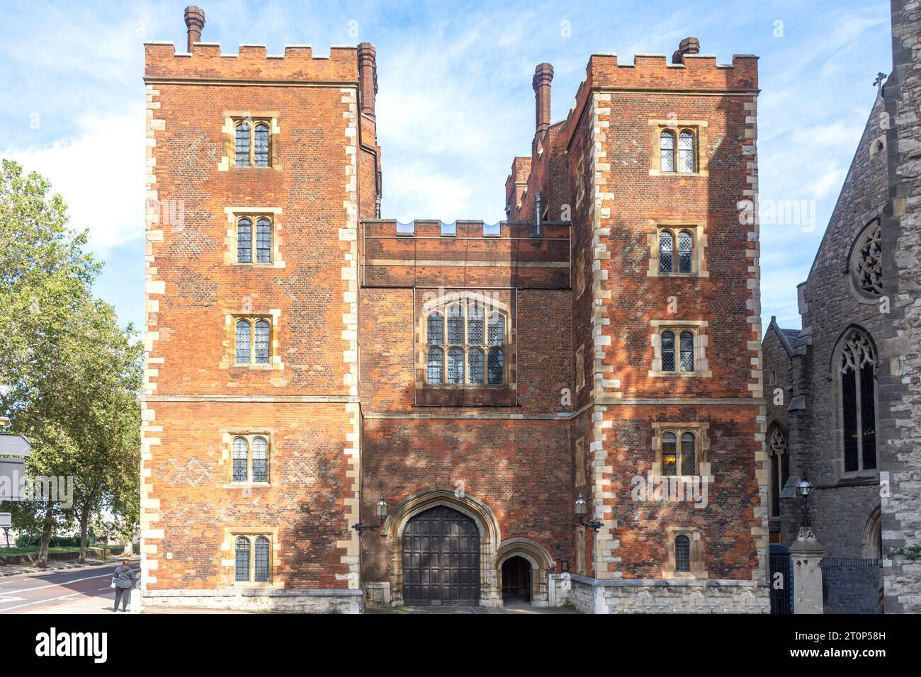 Tudor Gatehouse, Lambeth Palace, South Bank, London Borough of Lambeth ...