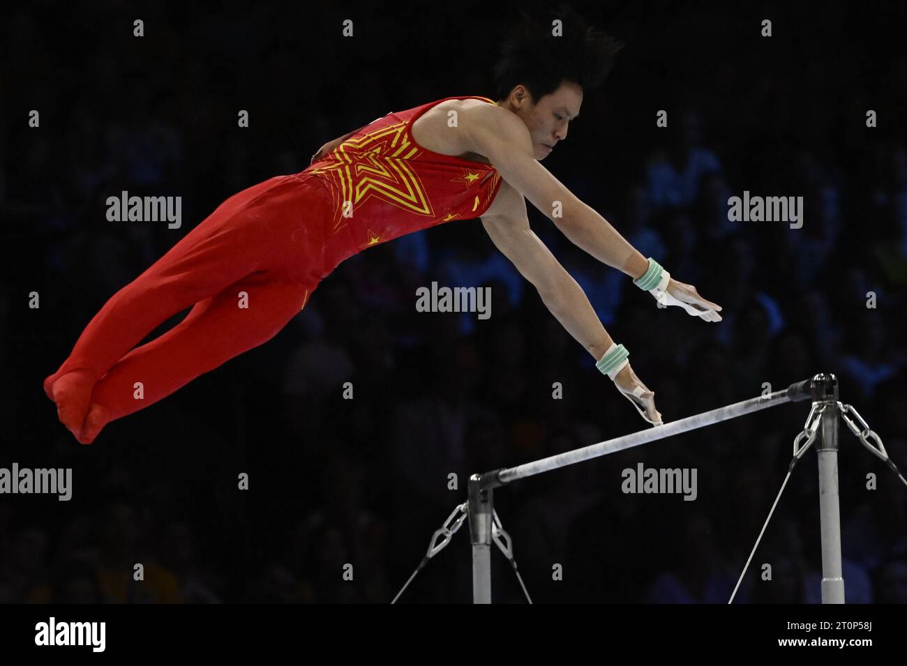 Antwerp, Belgium. 08th Oct, 2023. Chinese Weide Su pictured in action ...