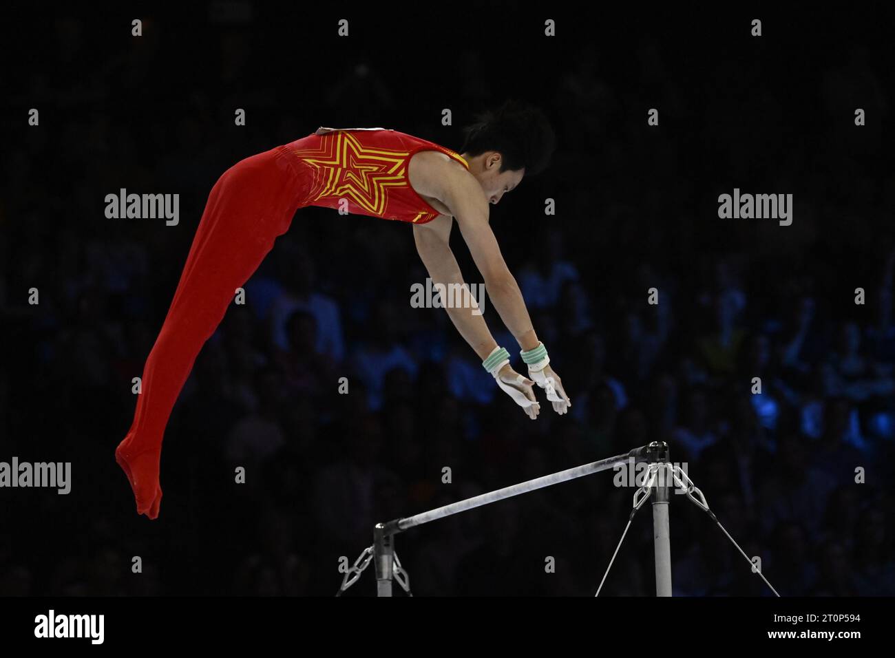 Antwerp, Belgium. 08th Oct, 2023. Chinese Weide Su pictured in action ...