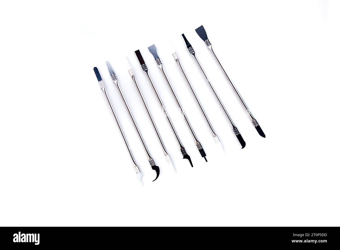 Silver computer repair tool kit with mutliple tips for lifting ...