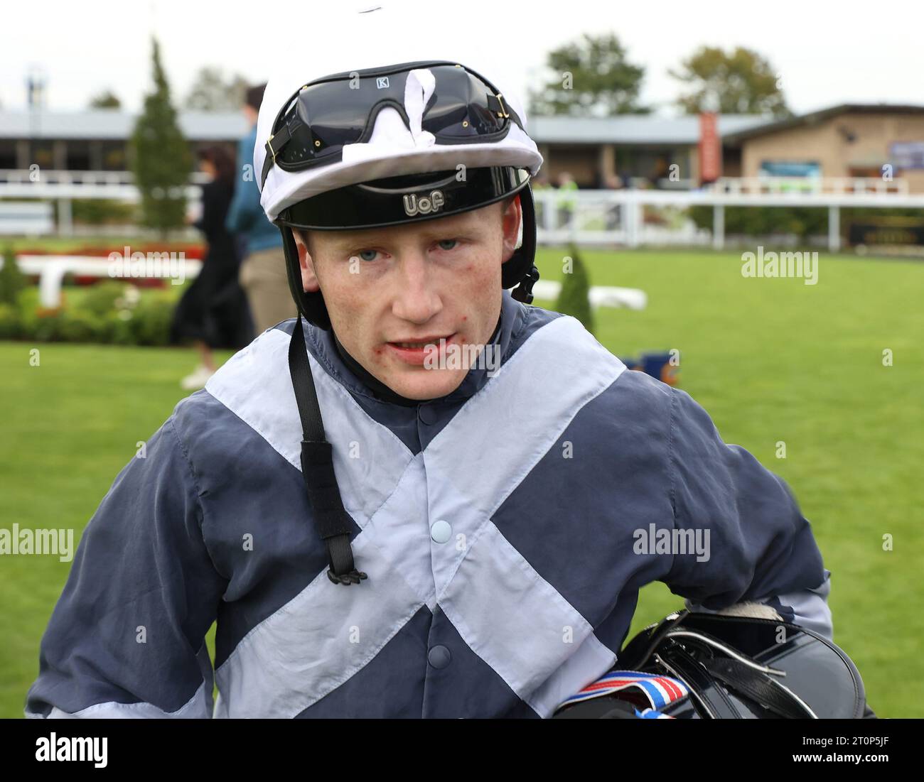 Jockey, Gavin Ryan pictured after Yosemite Valley won the DMG Media ...