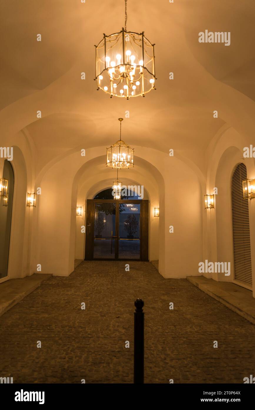 Palais Daun-Kinsky, a Baroque architecture palace, Vienna, Austria ...