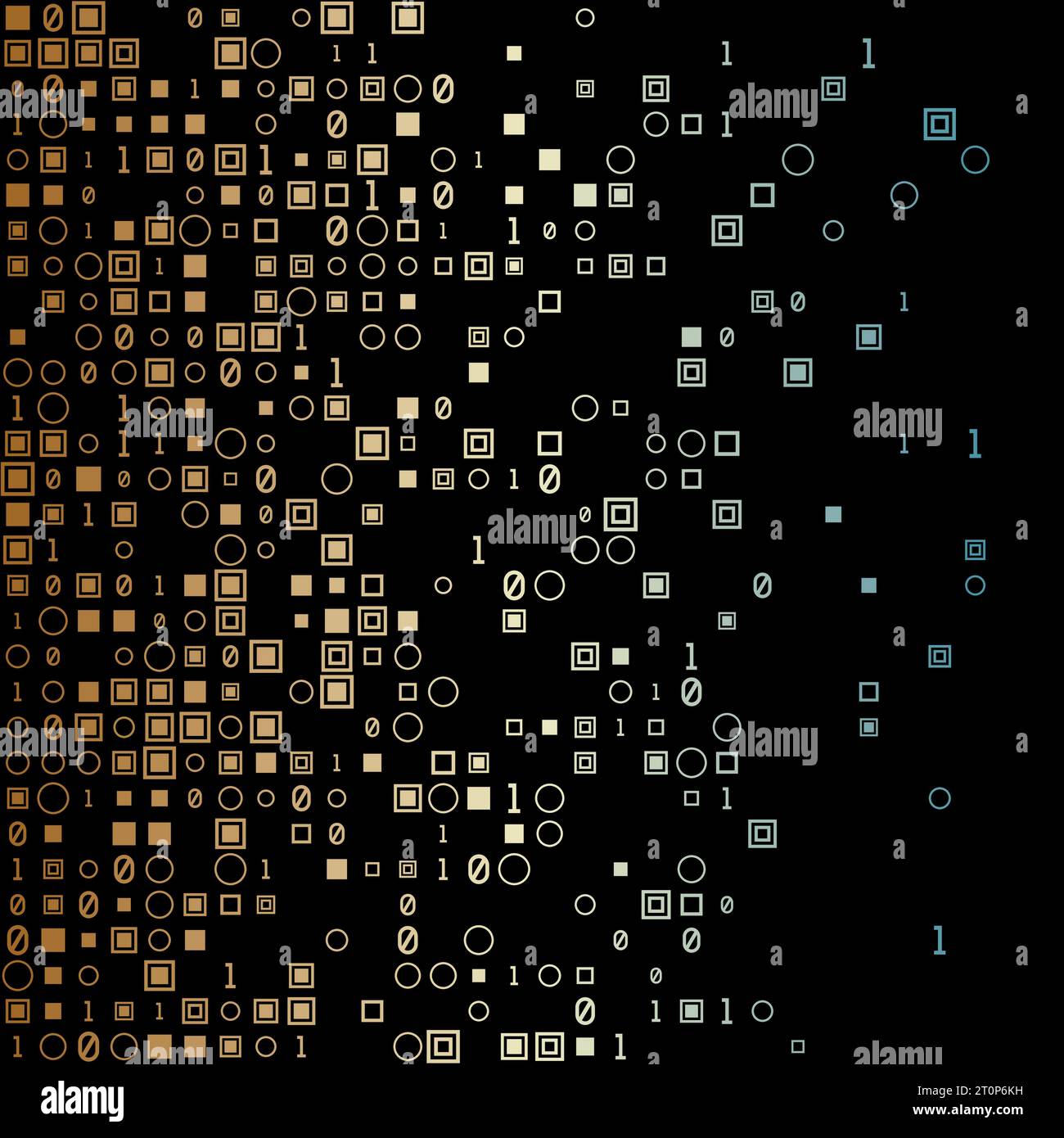 Artistic geometric matrix background in brown teal colors. Attractive ...