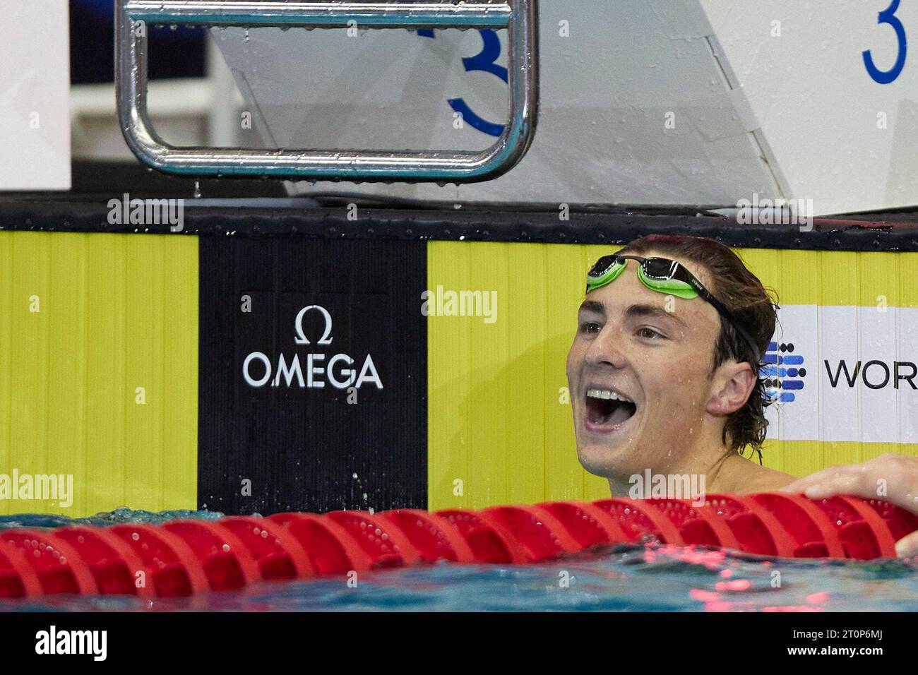 Berlin, Germany. 08th Oct, 2023. Swimming: World Cup, 50 m Butterfly ...