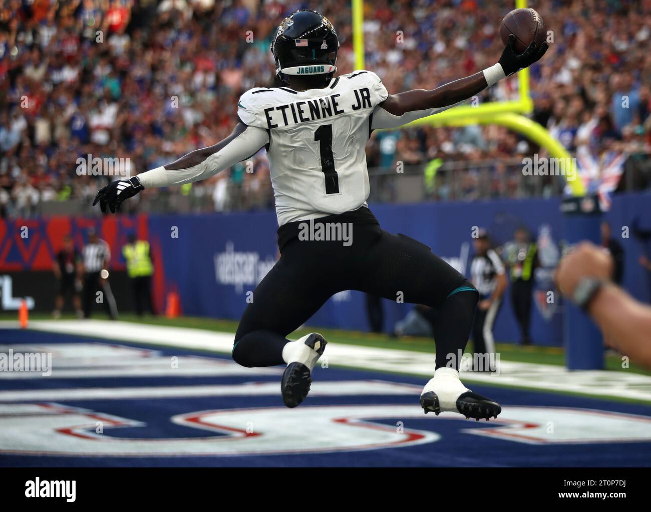 Jacksonville Jaguars Travis Etienne jr celebrates scoring his sides ...