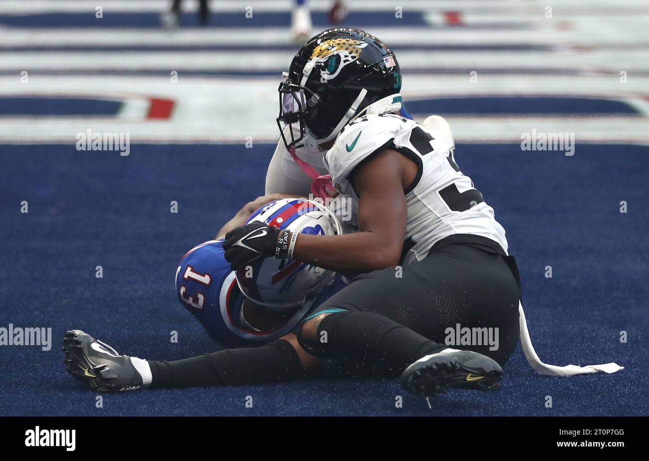 Buffalo Bills Gabe Davis (left) scores his sides second touchdown ...
