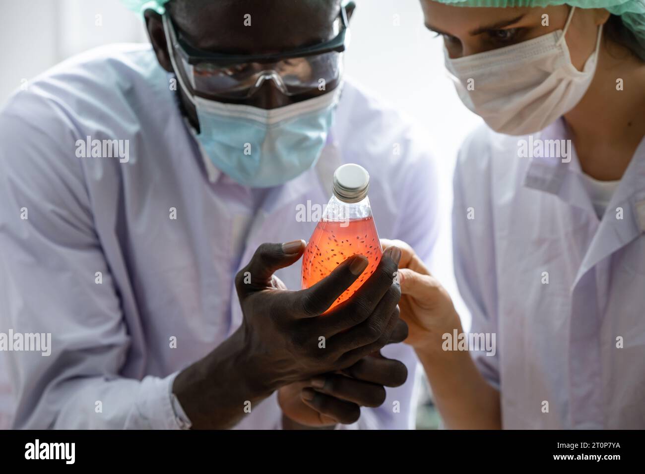 Drink beverage factory QC audit staff quality control worker team ...