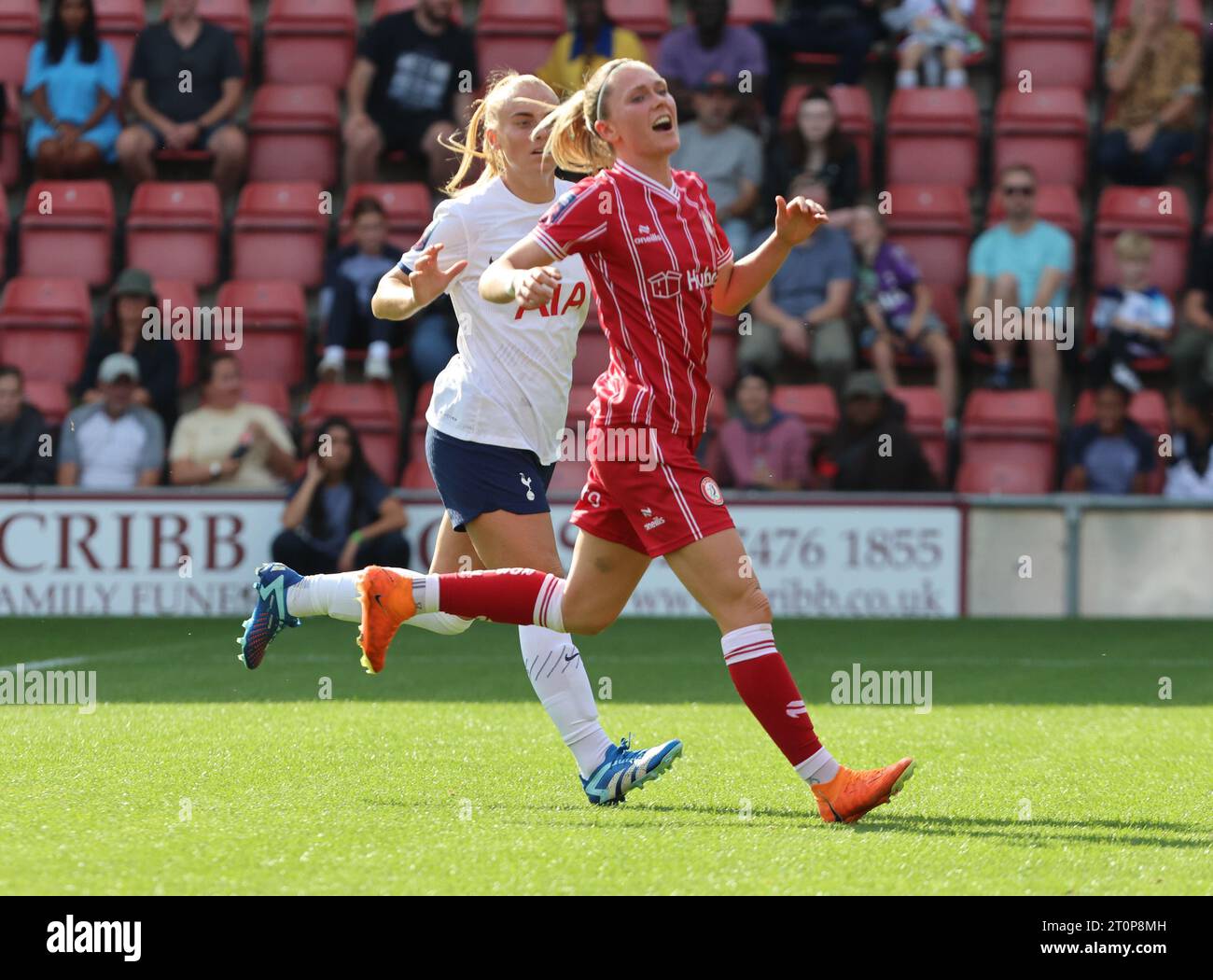 London, UK. 08th Oct, 2023. Amalie Thestrup of Bristol City Women ...
