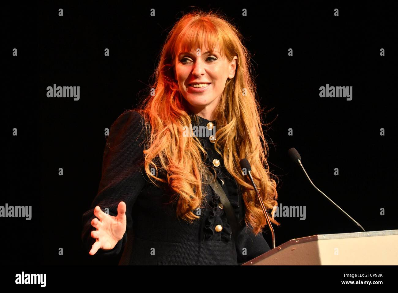 London, UK. 8 October 2023. Labour Party deputy leader Angela Rayner MP ...