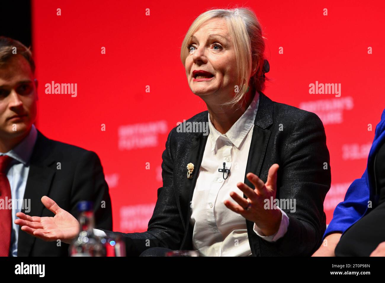 London, UK. 8 October 2023. Mayor of West Yorkshire Tracy Brabin ...
