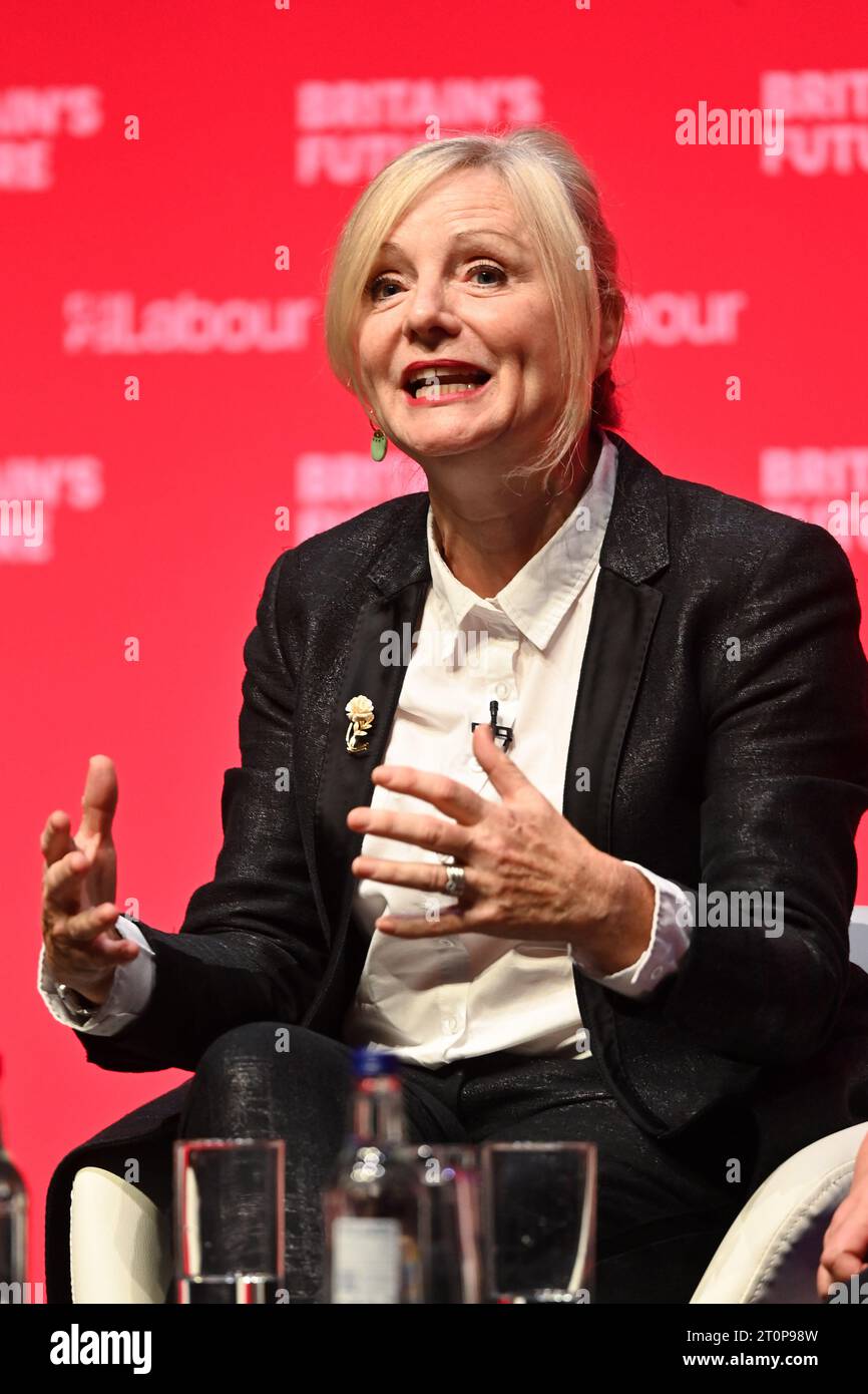 London, UK. 8 October 2023. Mayor of West Yorkshire Tracy Brabin ...