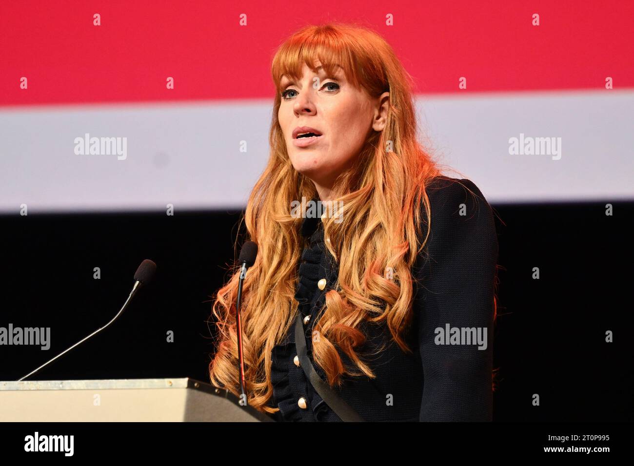 London, UK. 8 October 2023. Labour Party deputy leader Angela Rayner MP ...