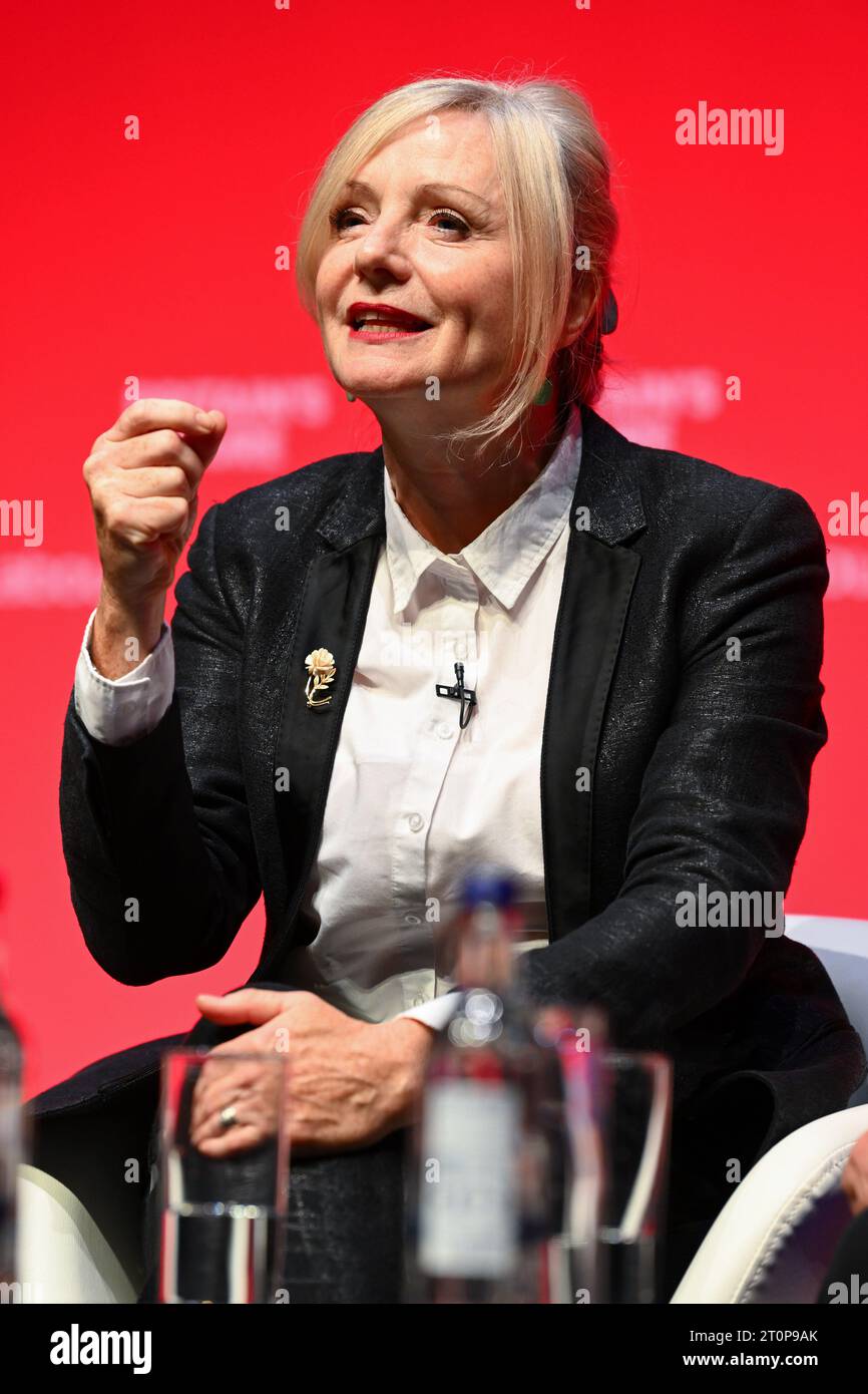 London, UK. 8 October 2023. Mayor of West Yorkshire Tracy Brabin ...