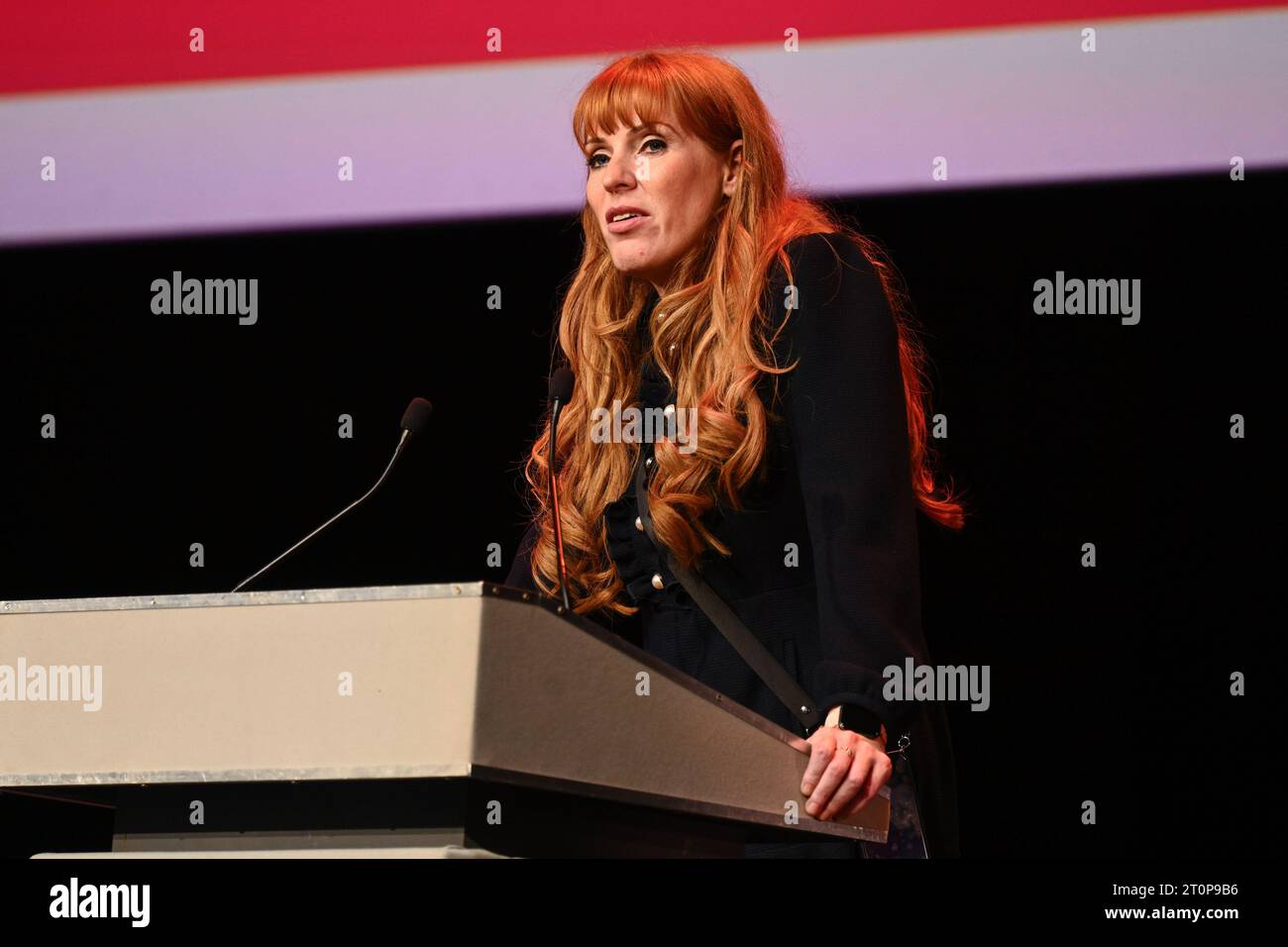 London, UK. 8 October 2023. Labour Party deputy leader Angela Rayner MP ...