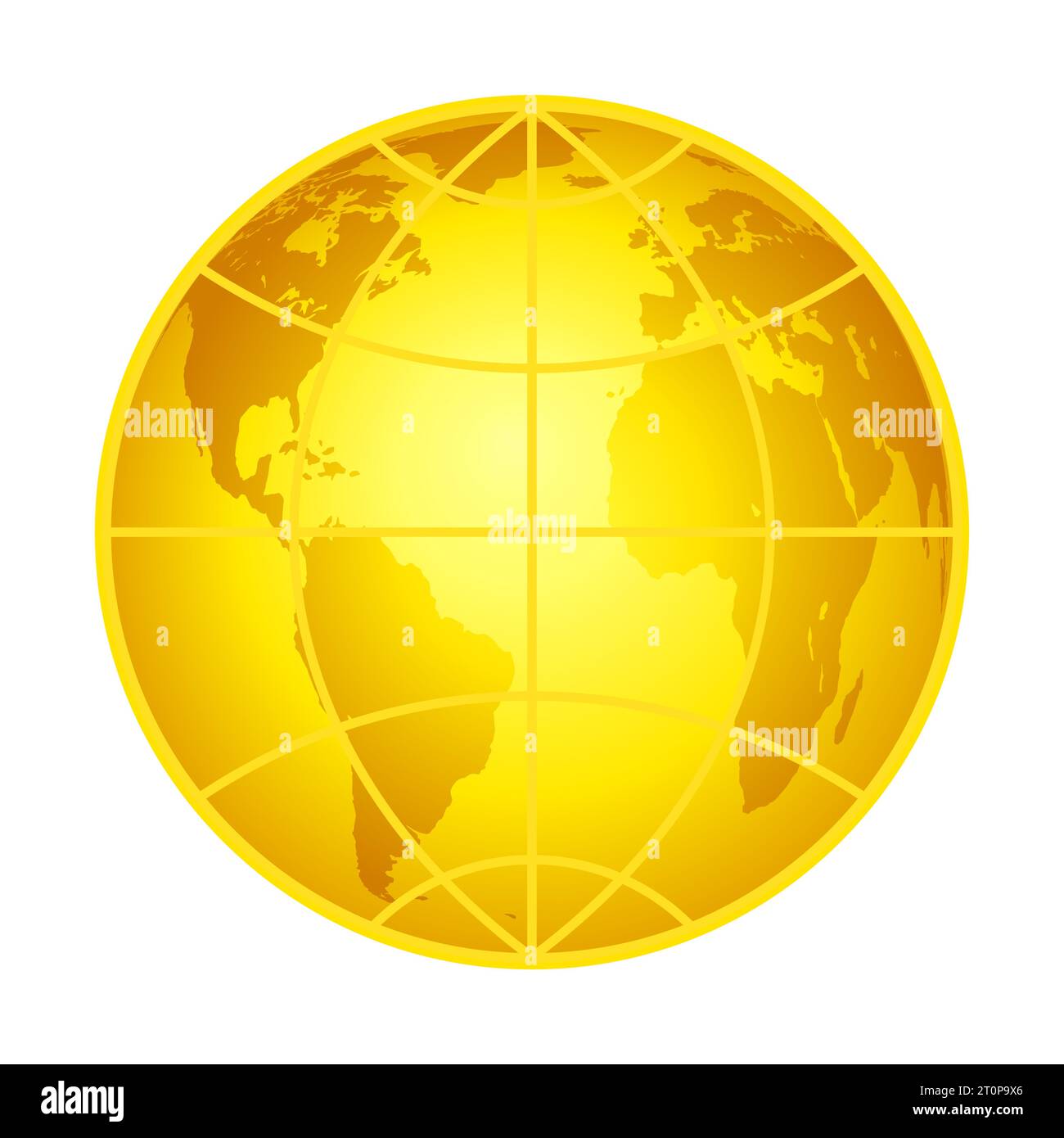 Abstract illustration of a gold globe. Elements of this image furnished ...