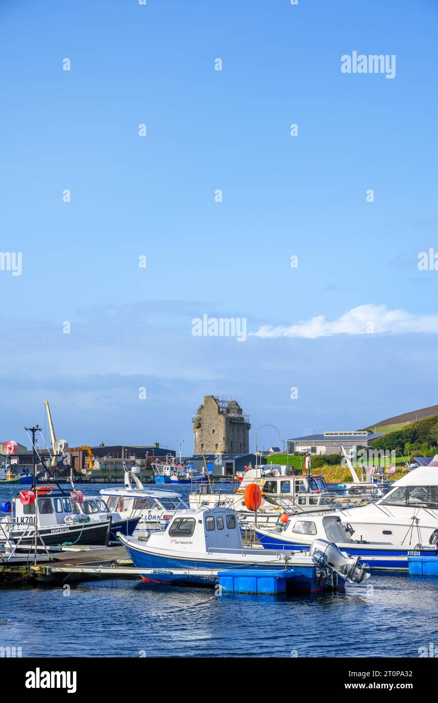 Scalloway Castle. The castle and harbour in Scalloway, Mainland ...