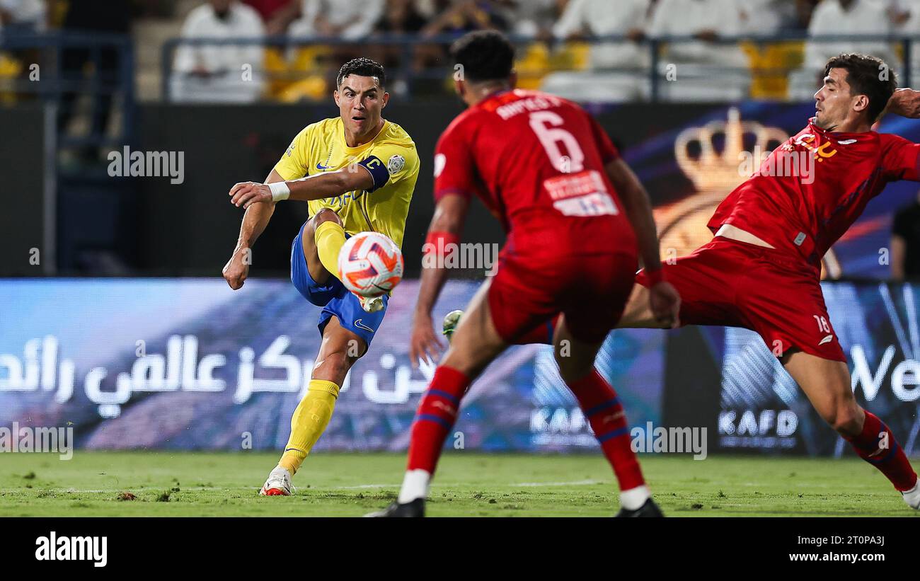 Cristiano Ronaldo of Al-Nassr FC in action during the Al-Nassr FC vs ...