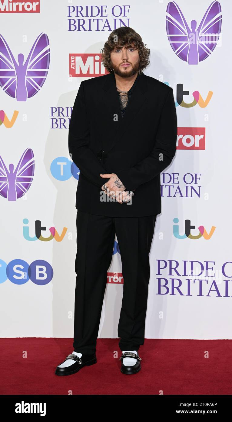 James Arthur arrives for the Pride of Britain Awards at the Grosvenor ...