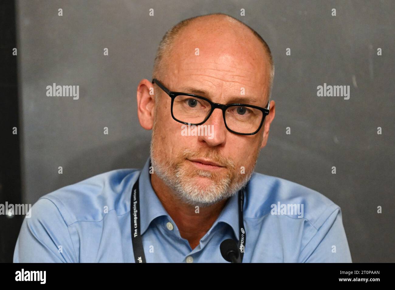 London, UK. 8 October 2023. Stephen Kinnock MP speaking at an SME4 ...