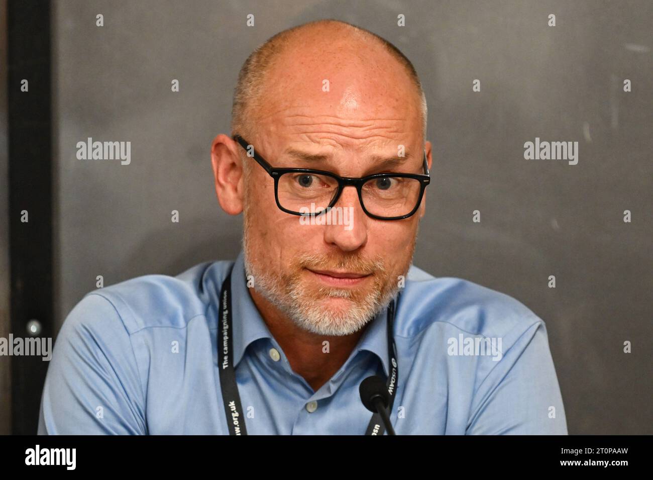 London, UK. 8 October 2023. Stephen Kinnock MP speaking at an SME4 ...