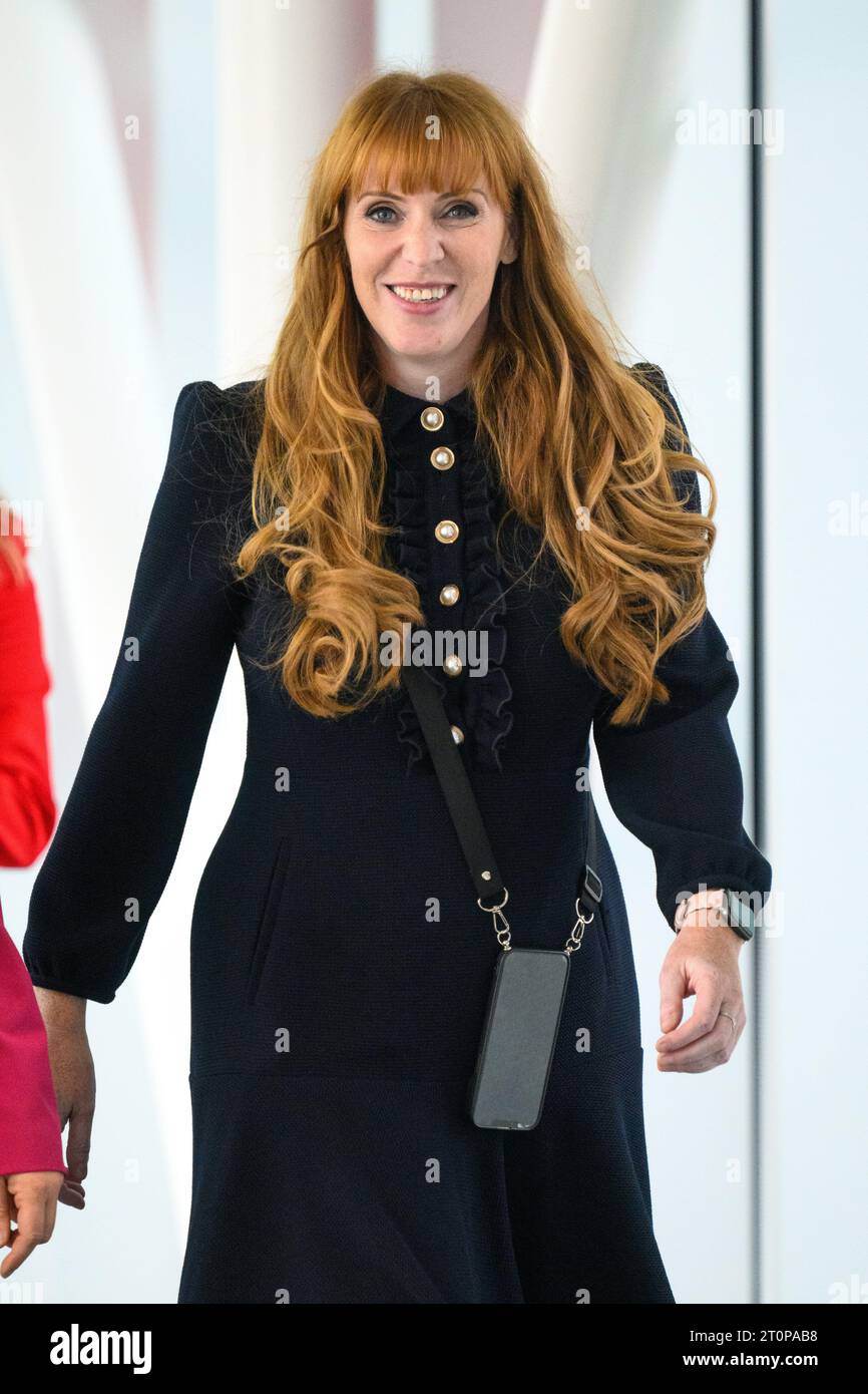 London, UK. 8 October 2023. Labour Party deputy leader Angela Rayner MP ...