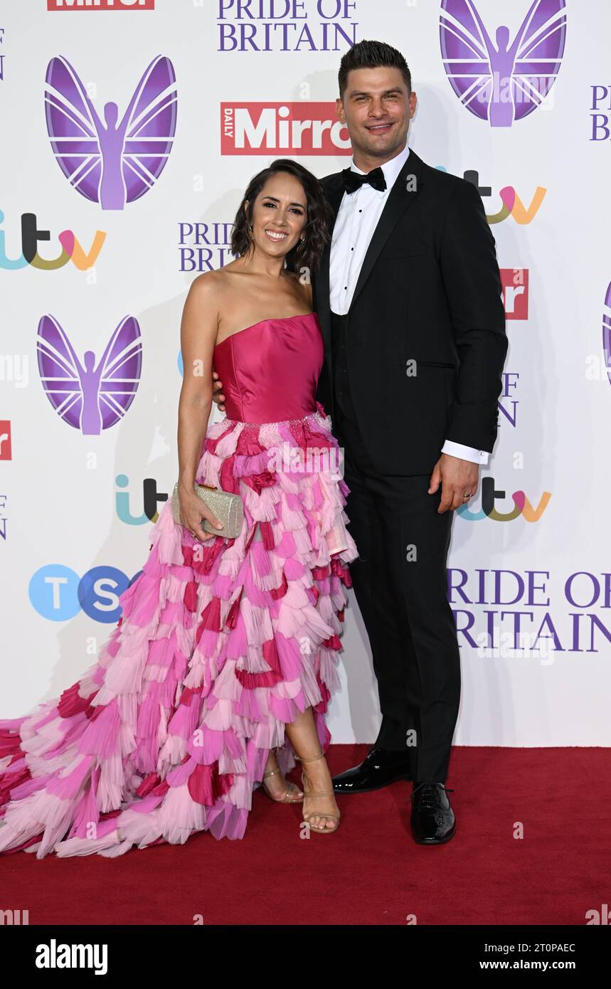Janette Manrara and Aljaz Skorjanec arrives for the Pride of Britain ...