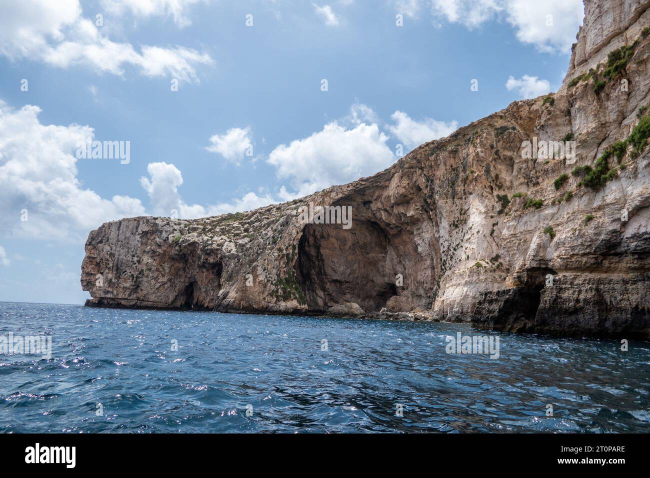 Wied iz Zurrieq, Malta, May 2, 2023. Set of marine caves around the ...