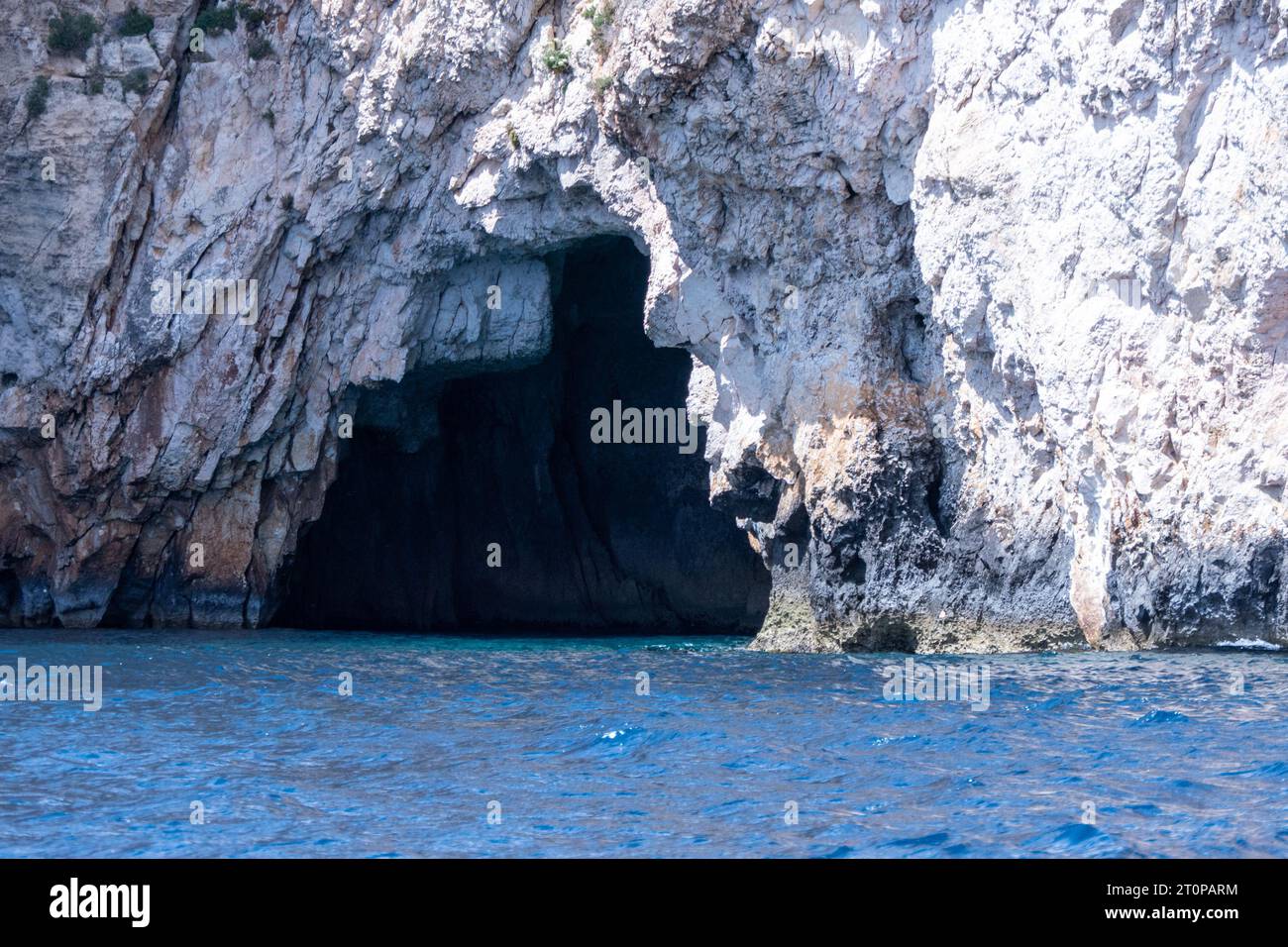 Wied iz Zurrieq, Malta, May 2, 2023. Set of marine caves around the ...