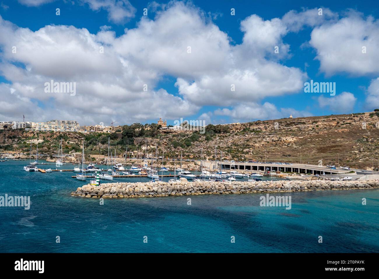 Gozo, Malta, May 3, 2023. Arrival in the port of Gozo which welcomes ...
