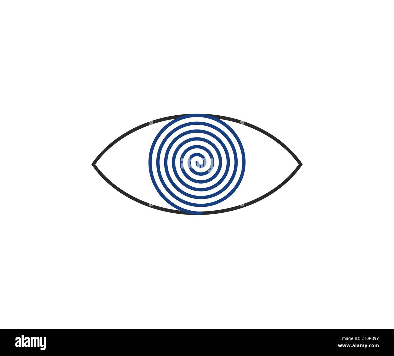 Hypnosis, eye, spiral icon. Vector illustration Stock Vector Image ...