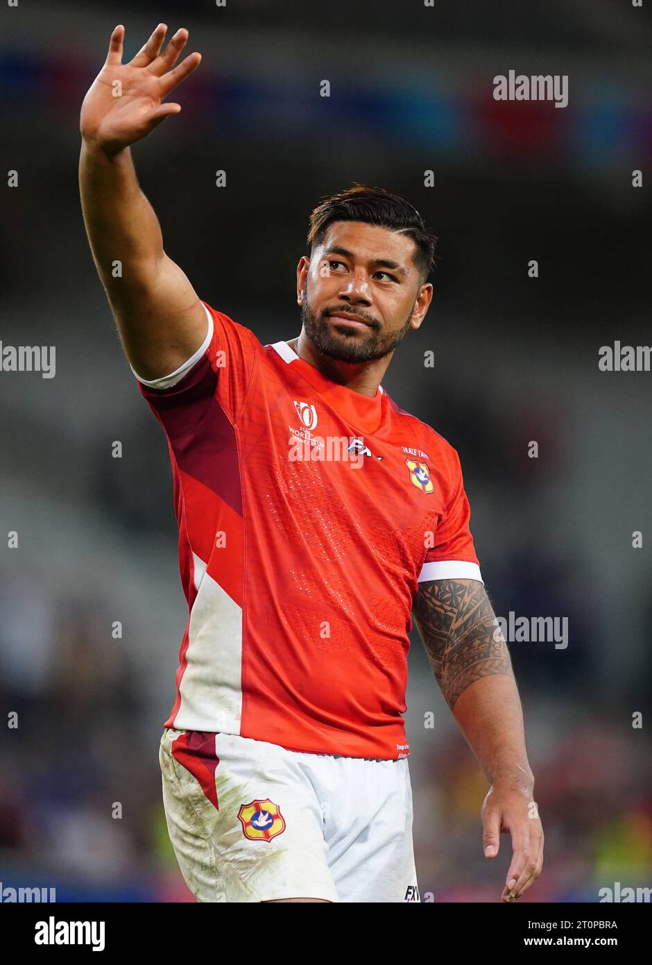 Tonga's Siale Piutau during a lap of honour after the Rugby World Cup ...