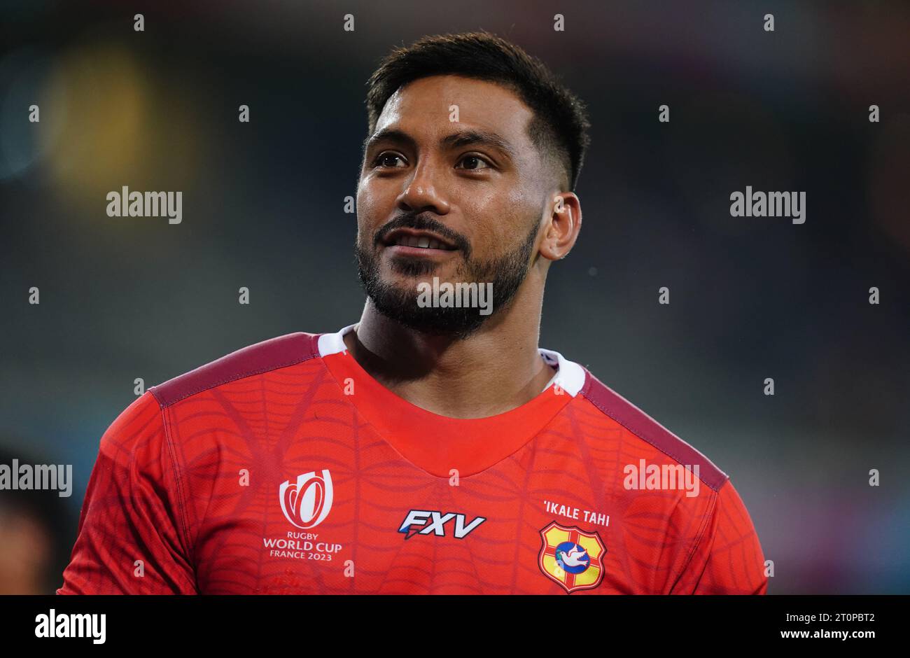 Tonga's Pita Ahki during a lap of honour after the Rugby World Cup 2023 ...