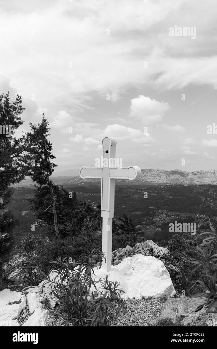 Black And White Cross Photography