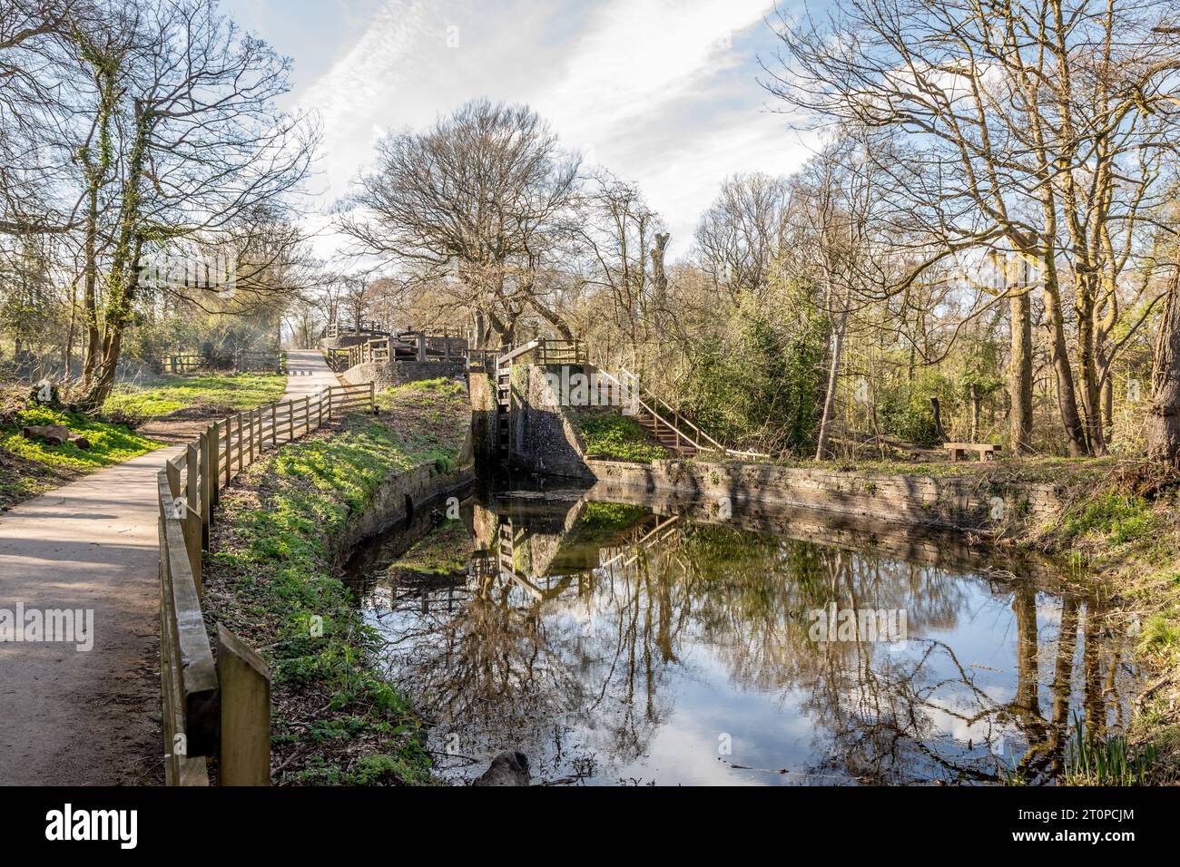 Canal lock, Fourteen Locks, Newport, South Wales, UK Stock Photo - Alamy