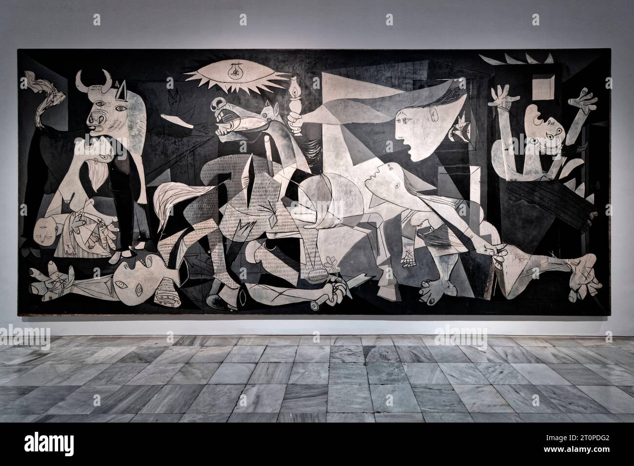 Reina Sofia National Museum, Madrid, Spain. 08th October, 2023. Exhibition of the painting ...
